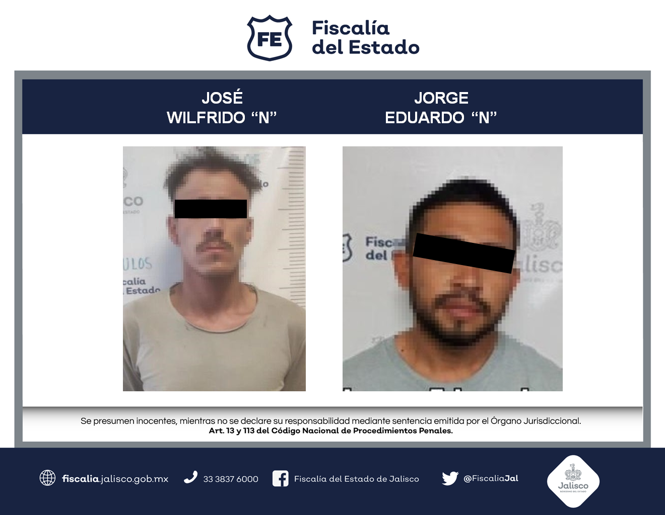 Por Robo Equiparado Dos Sujetos Son Detenidos Y Vinculados A Proceso